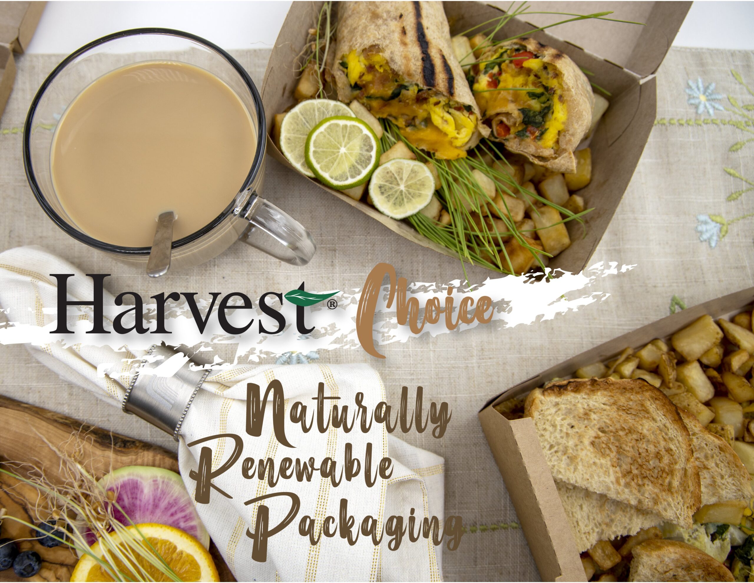 Genpak Hinged Paper Packaging | Wood Fruitticher Foodservice